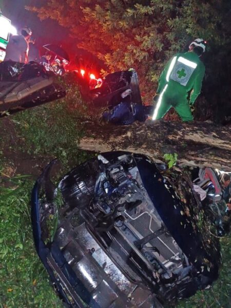 Dos Fallecidos Y Dos Lesionados En Accidente Sobre La Autopista A Comalapa